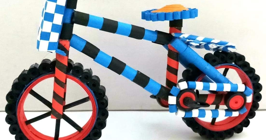 Lakshmi Quilling World: Quilled cycle