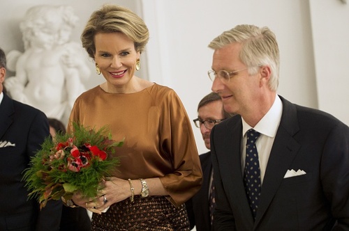 Queen Mathilde attends the of 'Shell Shock', an opera on World War I