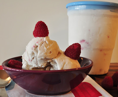 My Tiny Oven: Coconut Raspberry Ice Cream