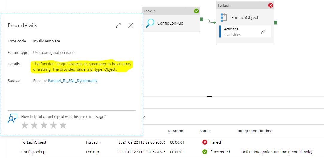 The function 'length' expects its parameter to be an array or a string ...