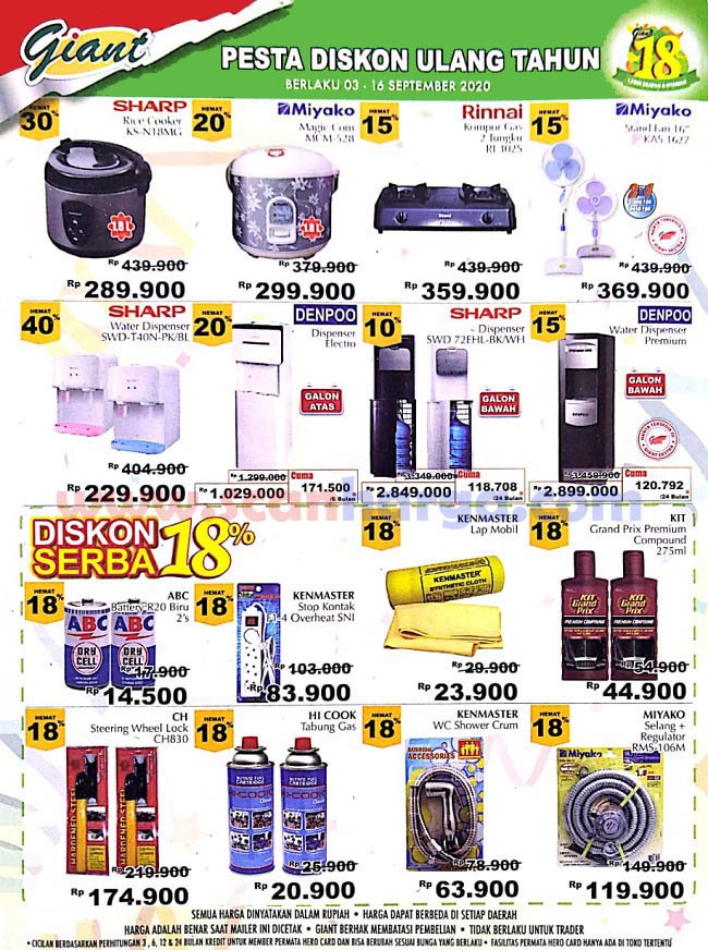 Katalog Promo Giant Terbaru 17 - 30 September 2020 - scanharga | Harga ...