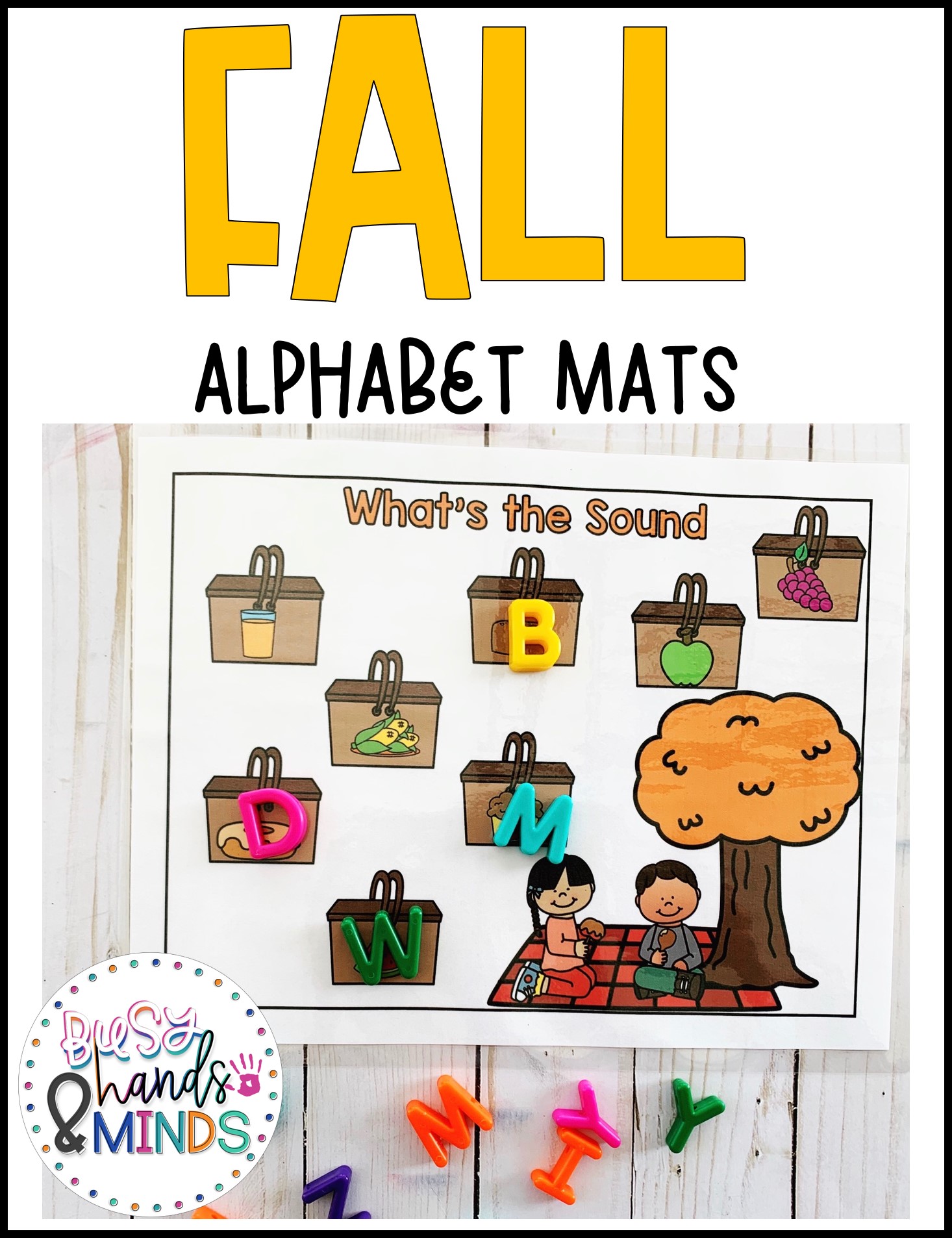 Fall Alphabet Mats | Busy Hands and Minds
