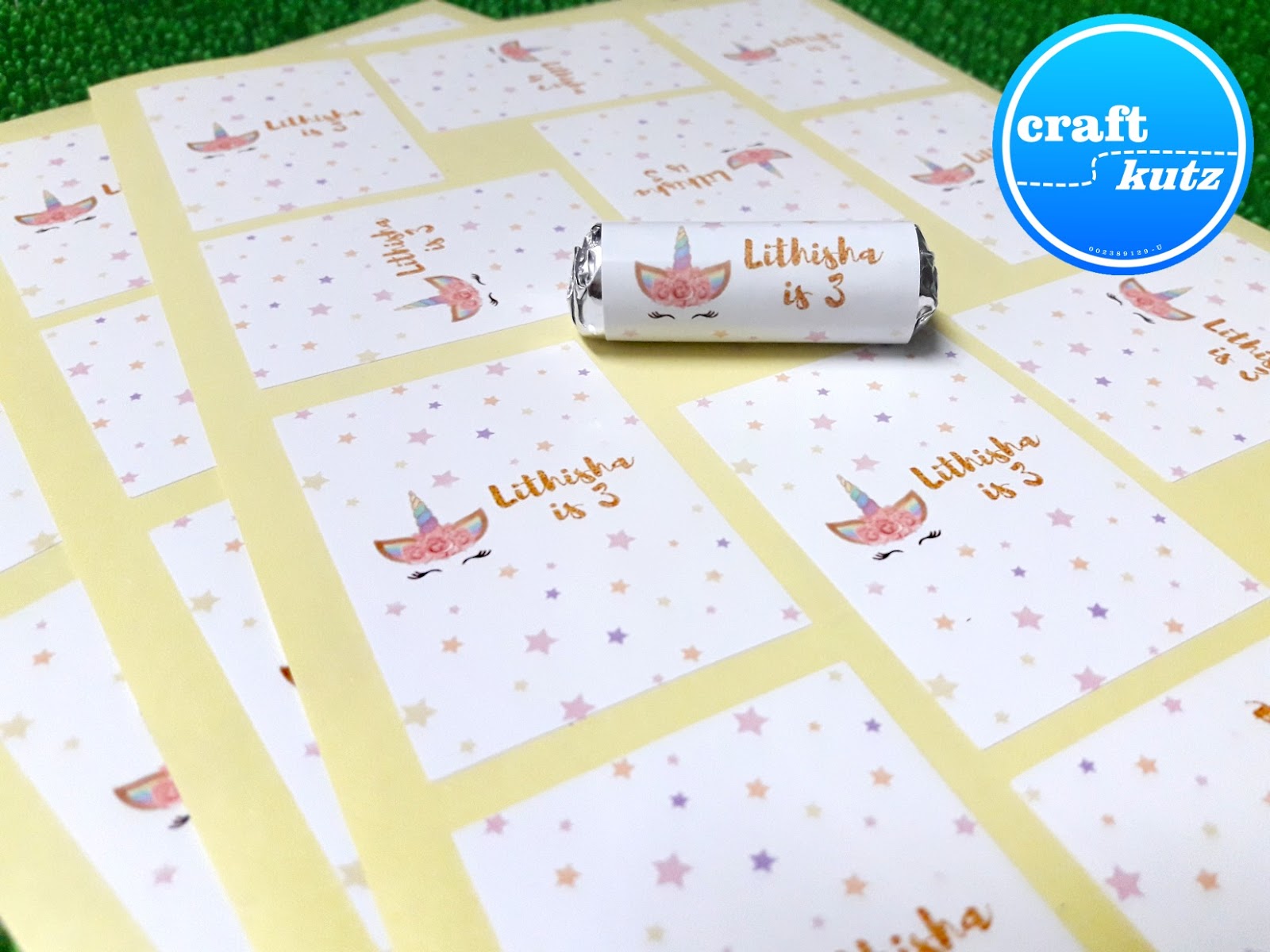 Personalized Mini Mentos Stickers ~ Craft Kutz