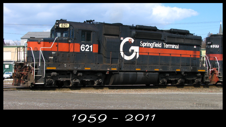 New England Depot: Springfield Terminal SD26 #621 Scrapped