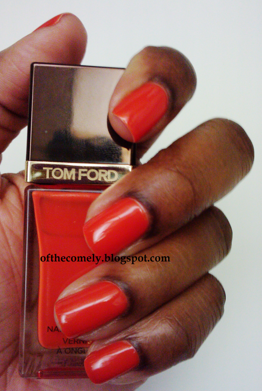 Mani of the Week- Tom Ford Ginger Fire & Tom Ford Carnal Red and ...