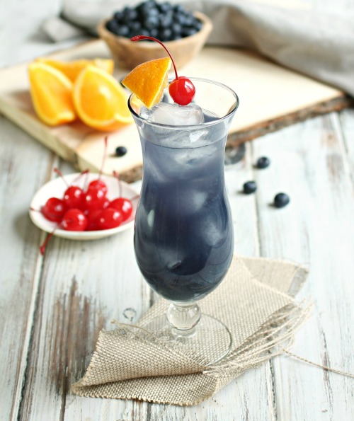 Hungry Couple: Blue Hurricane Cocktail