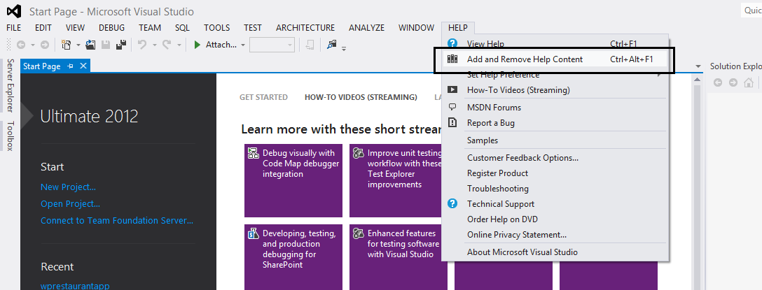 The Brains Feed: Install Visual Studio Offline Documentation
