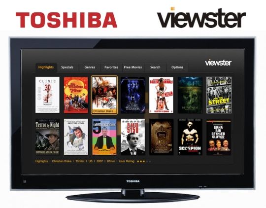 Viewster (DE): VIEWSTER macht Toshiba Places zum Entertainment Portal