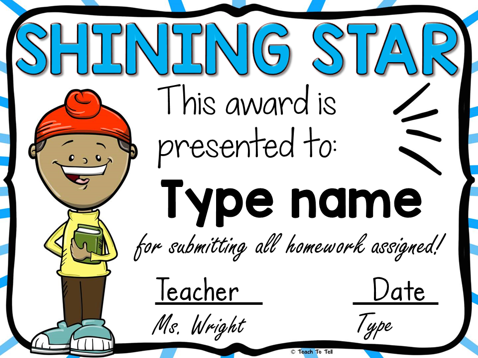 STUDENT AWARD CERTIFICATES - Classroom Freebies