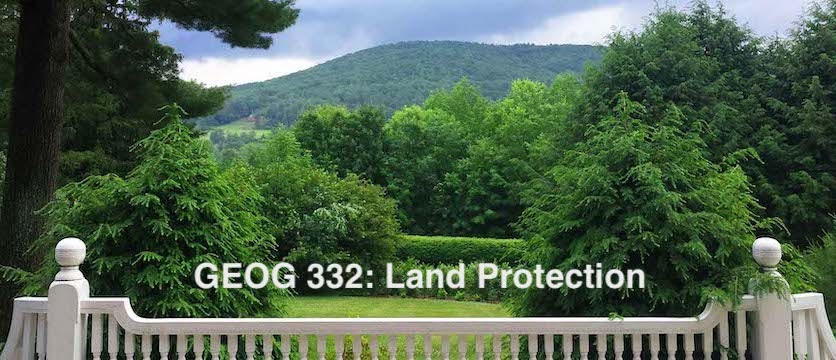 Environmental Geography: Protecting Land: A Geography Course