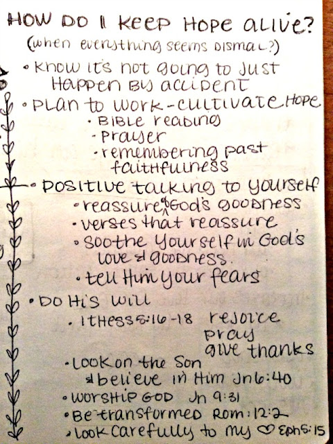 Stone Soup for Five: Bible Journal notes on HOPE