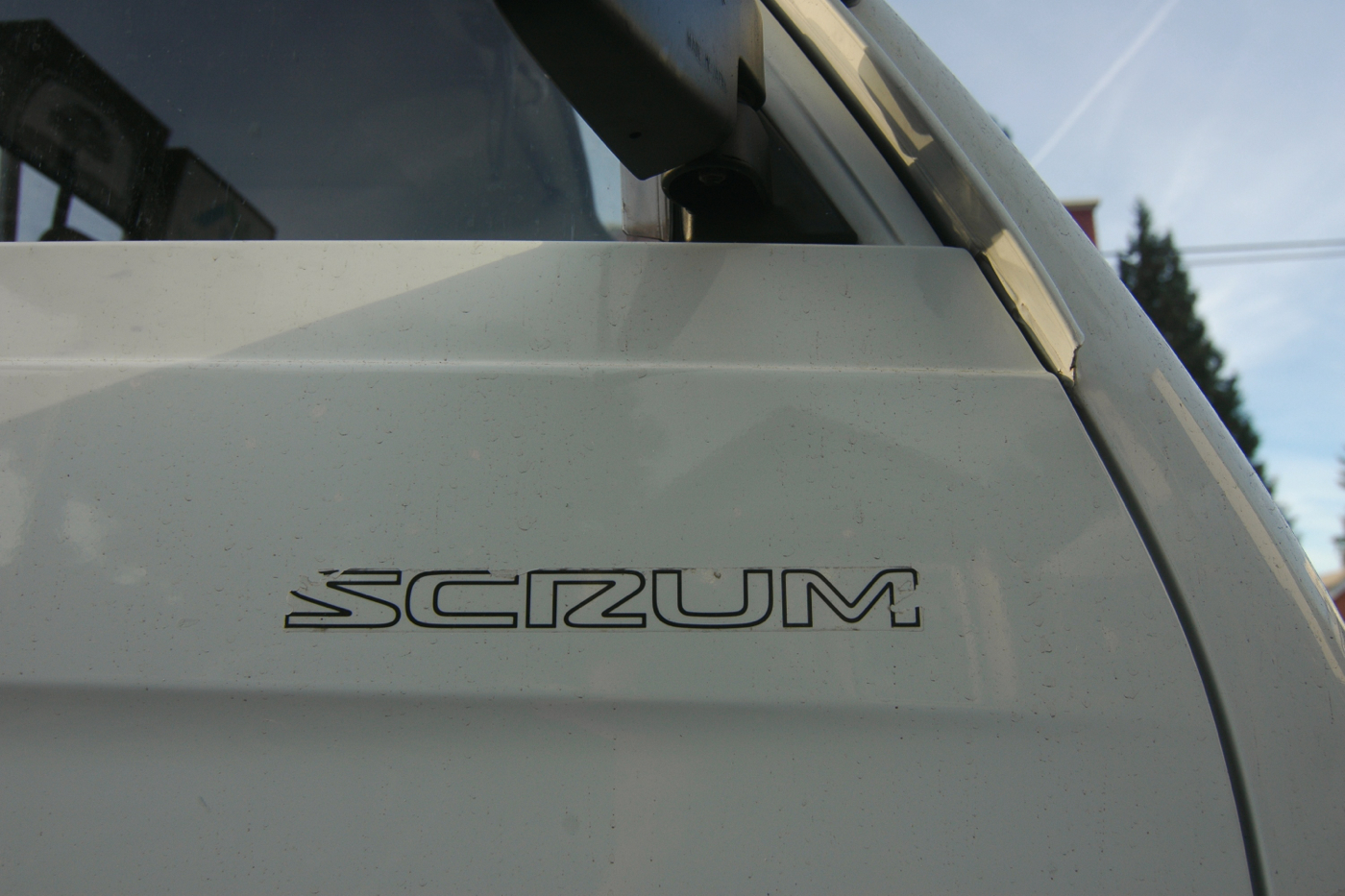 OLD PARKED CARS.: 1991 Autozam Scrum Truck.