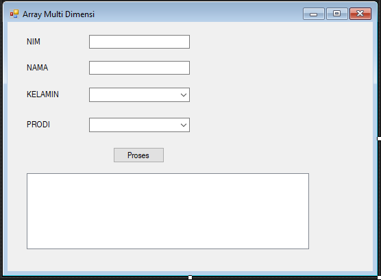 Membuat Program Array 1 Dimensi dengan Visual Basic