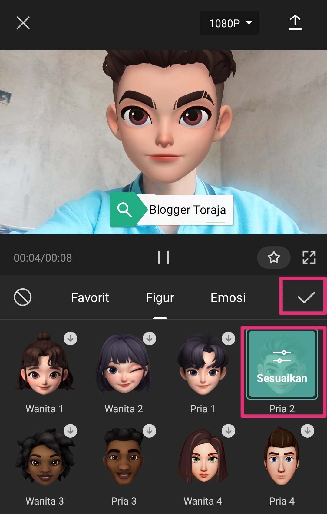 Cara Membuat Efek Wajah Figur Kartun Di Capcut Blogger Toraja