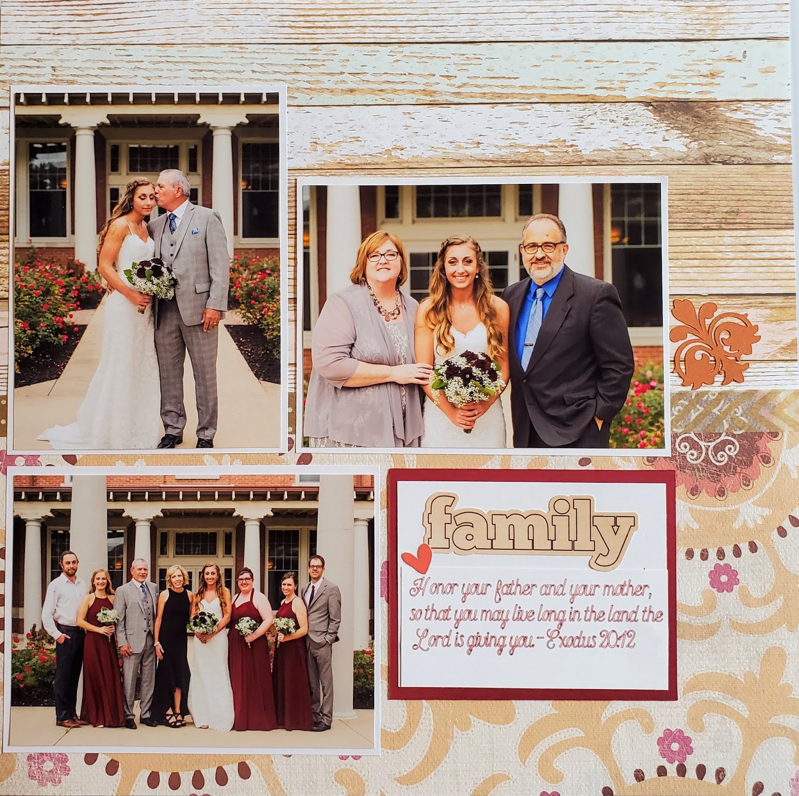 Random Memories: Family of the Bride - Two Page Family Wedding Layout