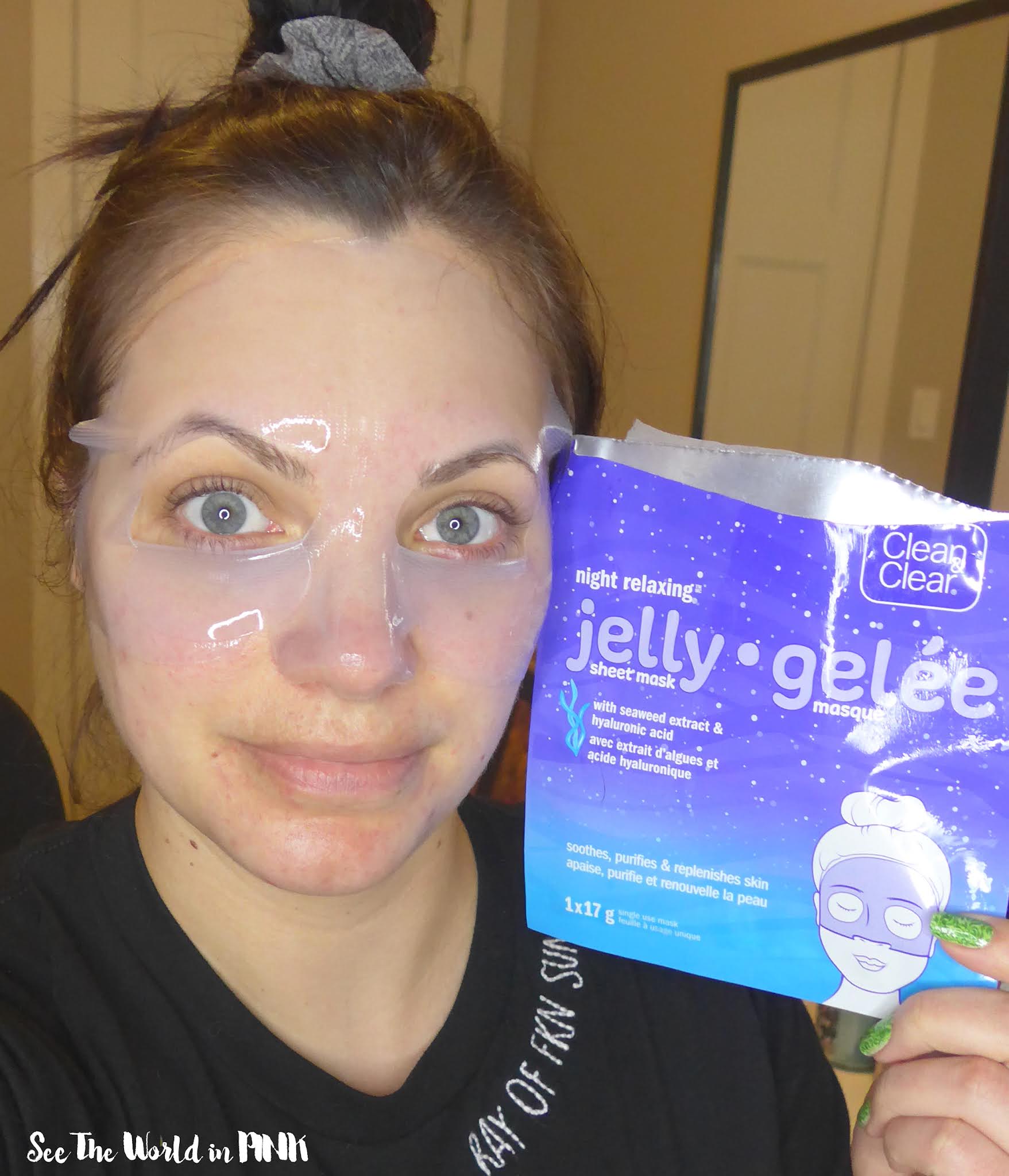Mask Wednesday - Clean & Clear Night Relaxing Jelly Eye Sheet Mask ...