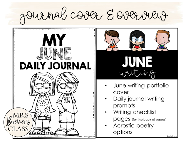 No Prep Daily Writing Prompts for June | Mrs. Bremer's Class