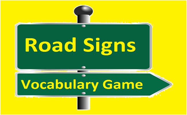 Road Signs Vocabulary Match