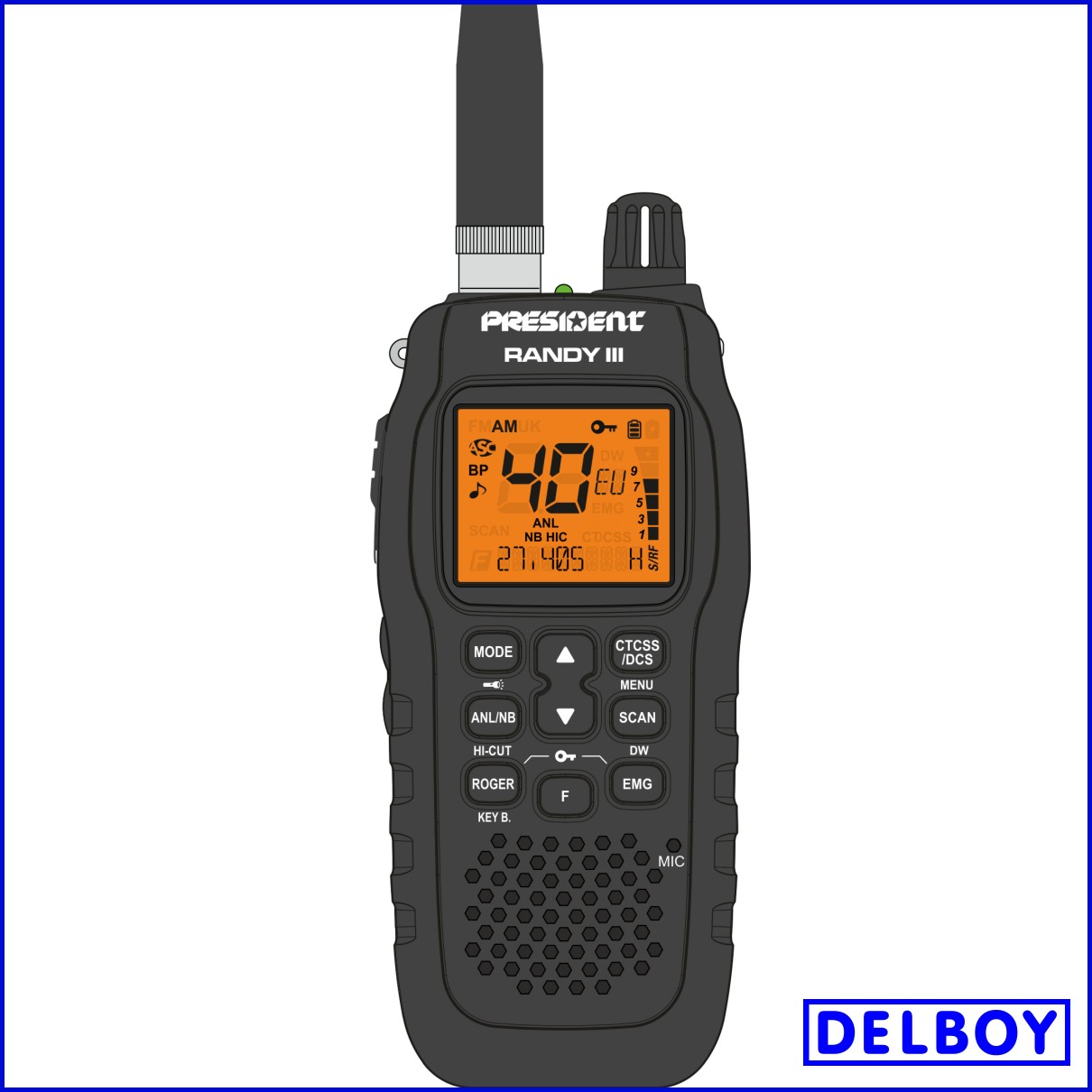 Delboy's Radio Blog: NEW President Randy III Handheld CB Radio