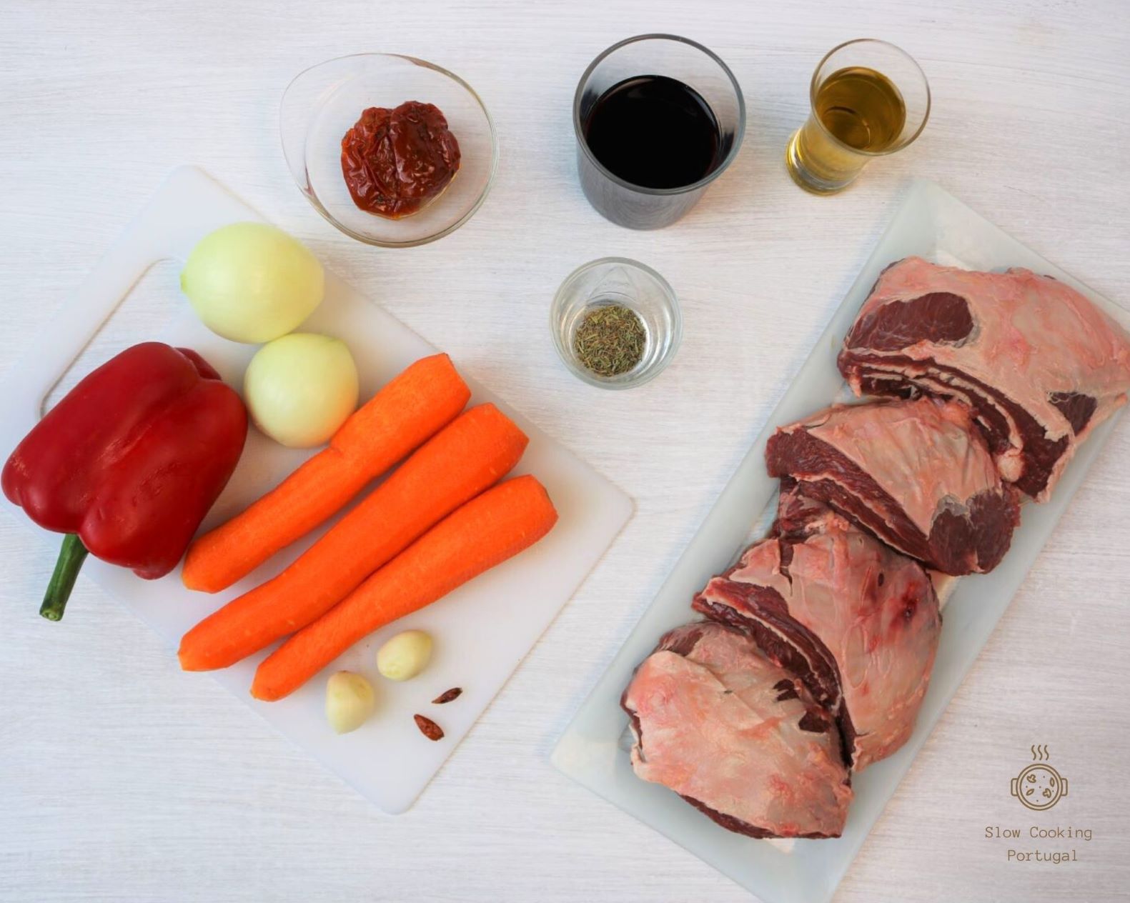 Bochechas de vaca na slow cooker