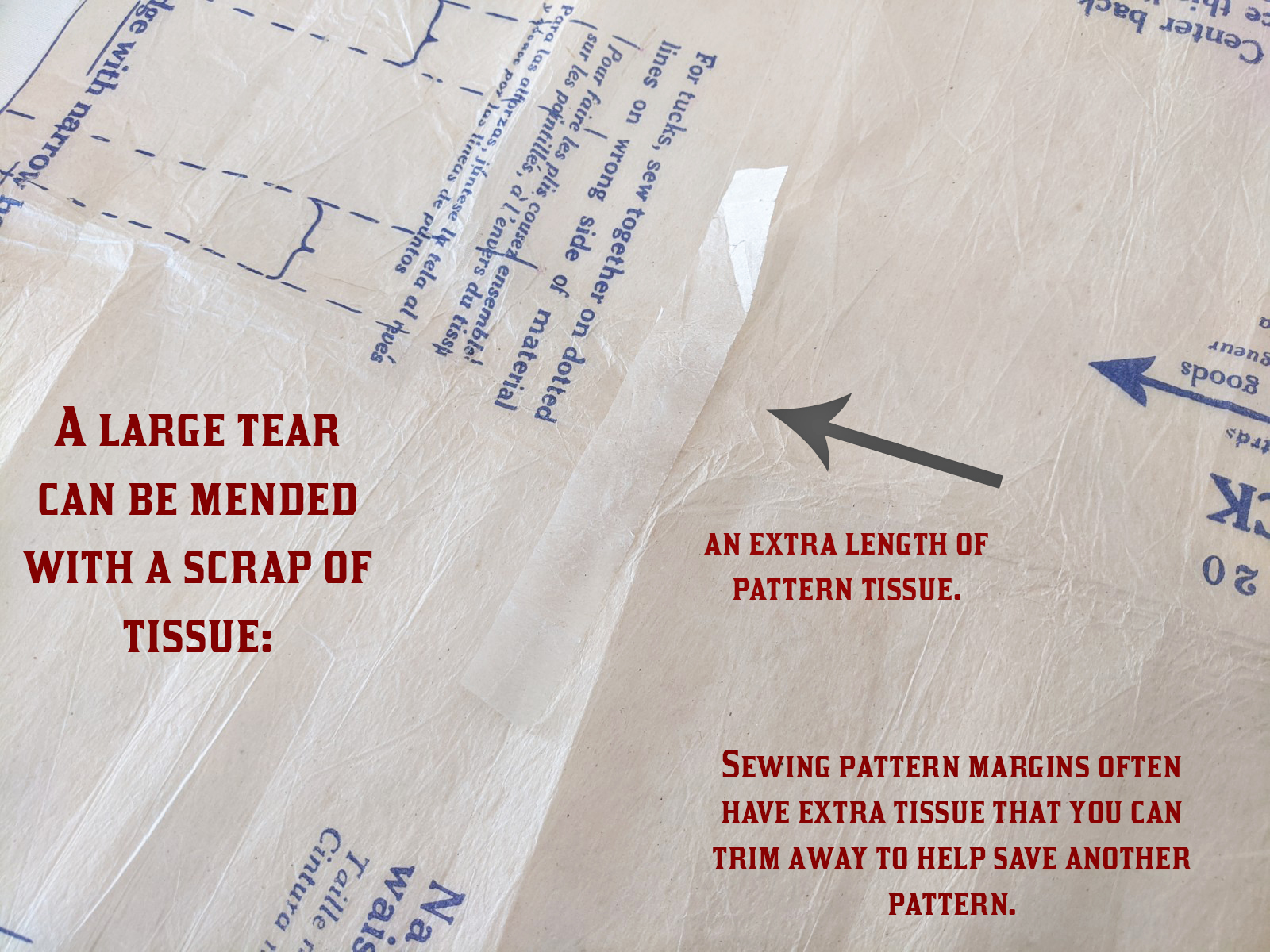 A Few Threads Loose: How to Mend Large or Difficult Tears in Sewing ...