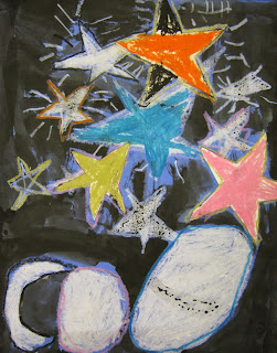 Stars in the Night Sky by 1st grade