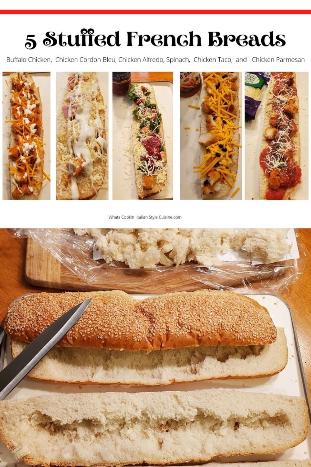 5 Stuffed French Breads | What's Cookin' Italian Style Cuisine