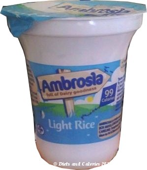 Diets and Calories: Ambrosia Light Rice – 99 calories