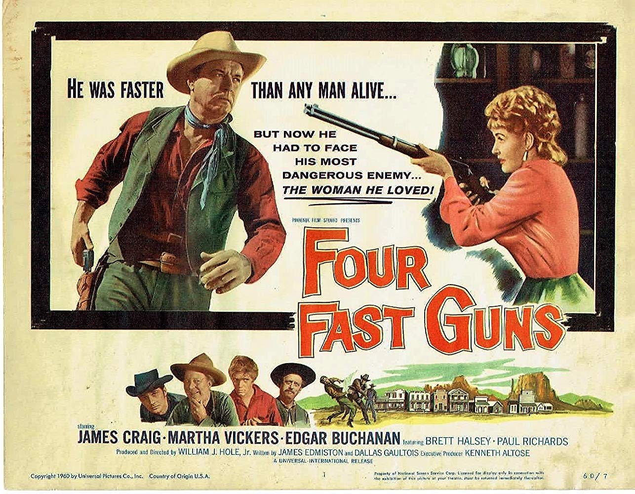 Laura's Miscellaneous Musings: Tonight's Movie: Four Fast Guns (1960)
