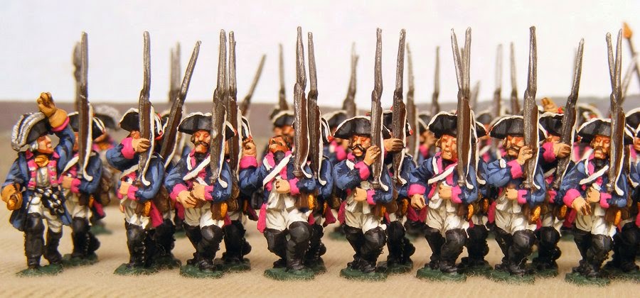 Miniature Soldiers: Prussian infantry, Musketeer Regiment Nr. 18 Prinz ...