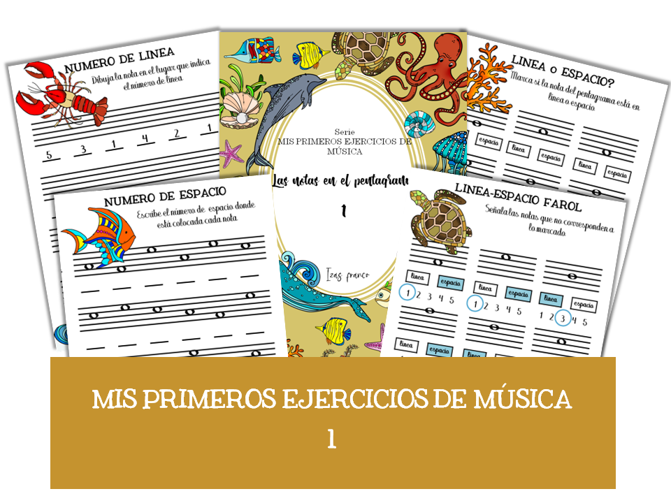 Las notas en el pentagrama [Music Ideas]