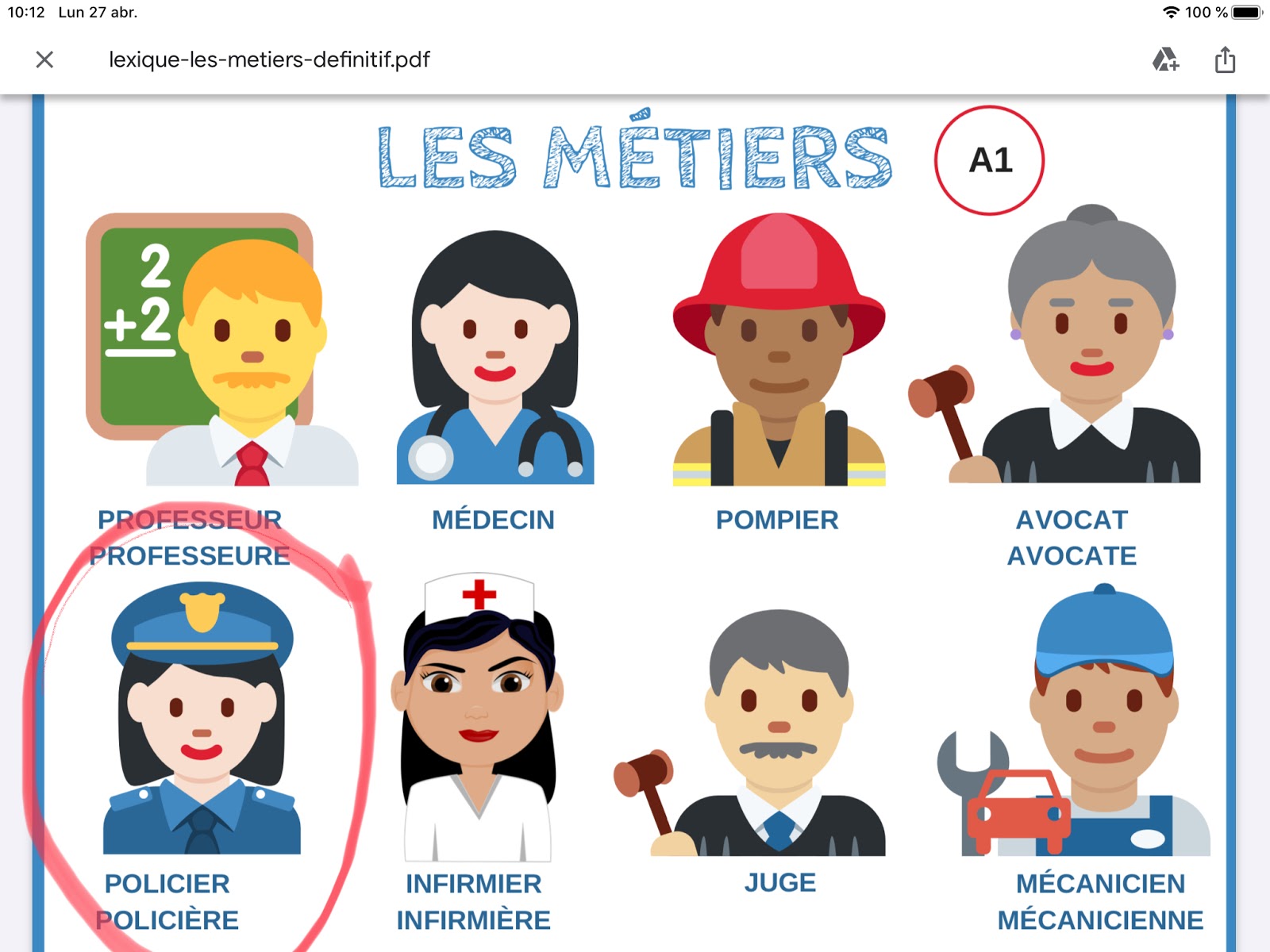 J'aime SEK: LES PROFESSIONS