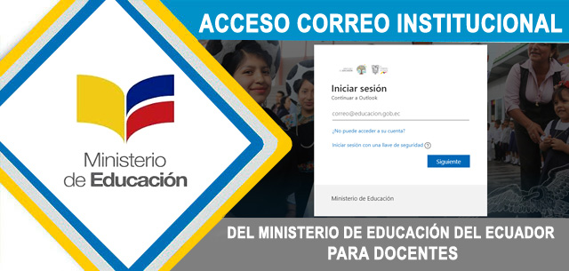 Correo Institucional - Ministerio de Educación Ecuador Outlook mail.educacion.gob.ec