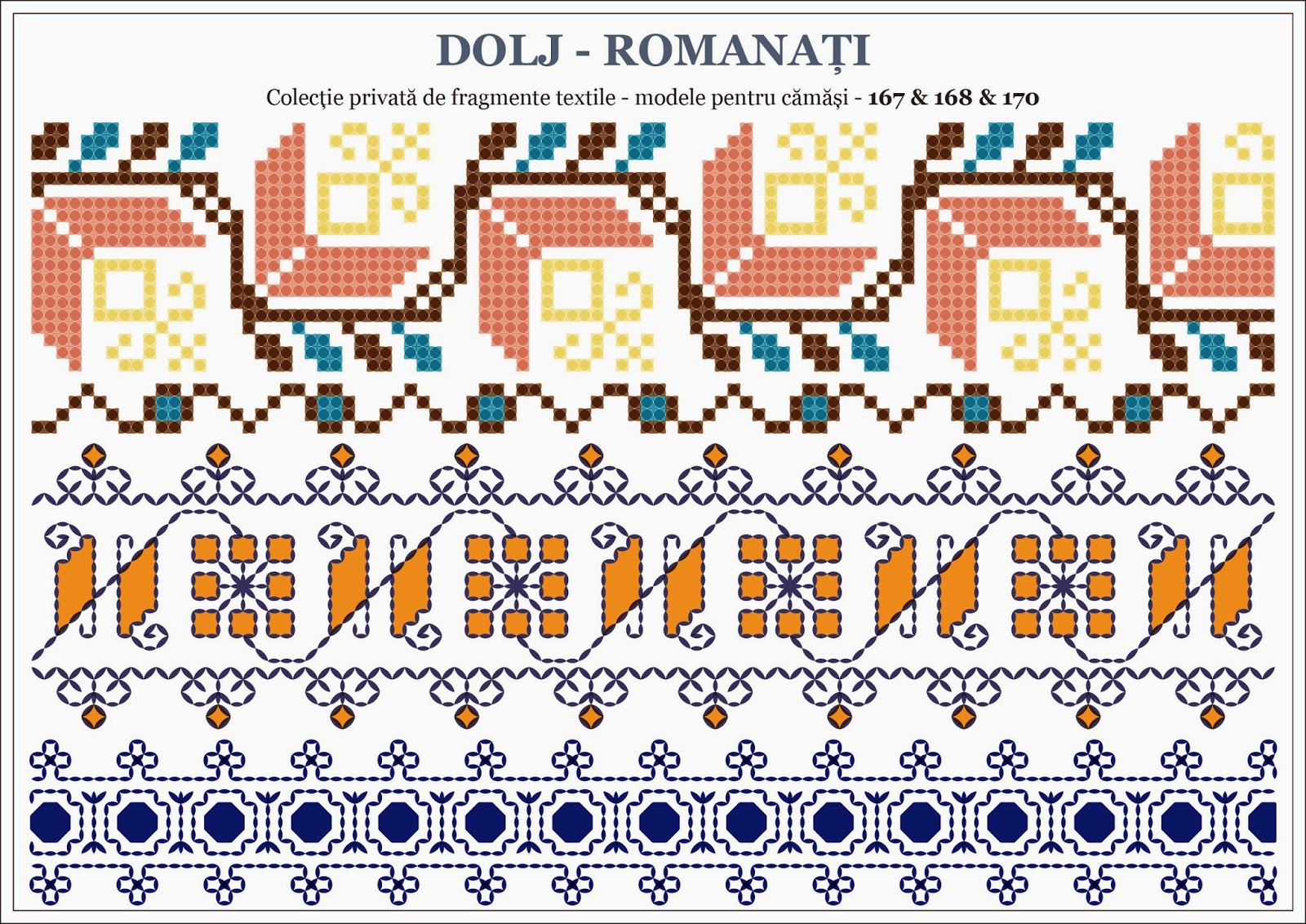 Semne Cusute: traditional Romanian motifs - OLTENIA, Dolj-Romanati
