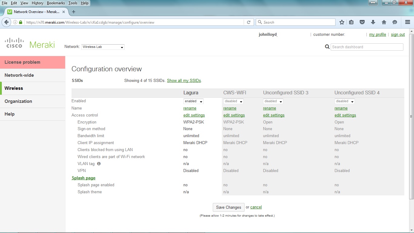 My CCNA Wireless Journal: Meraki Dashboard SSID Access Control Policies