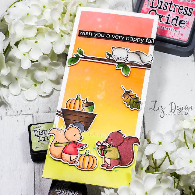 Stampin with Liz Design: Stampin with Liz Design: Fall in Love Card!
