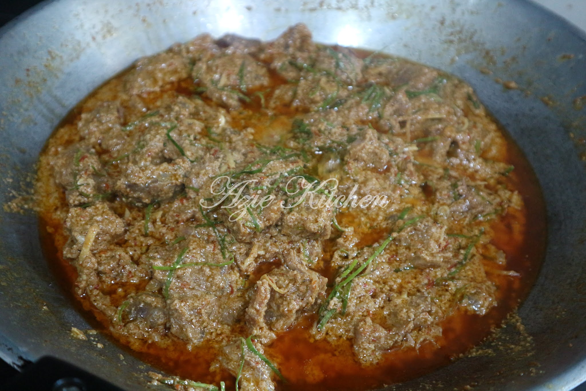 Rendang Pedas Daging Perak Bonda Mertua Yang Sangat Sedap - Azie Kitchen