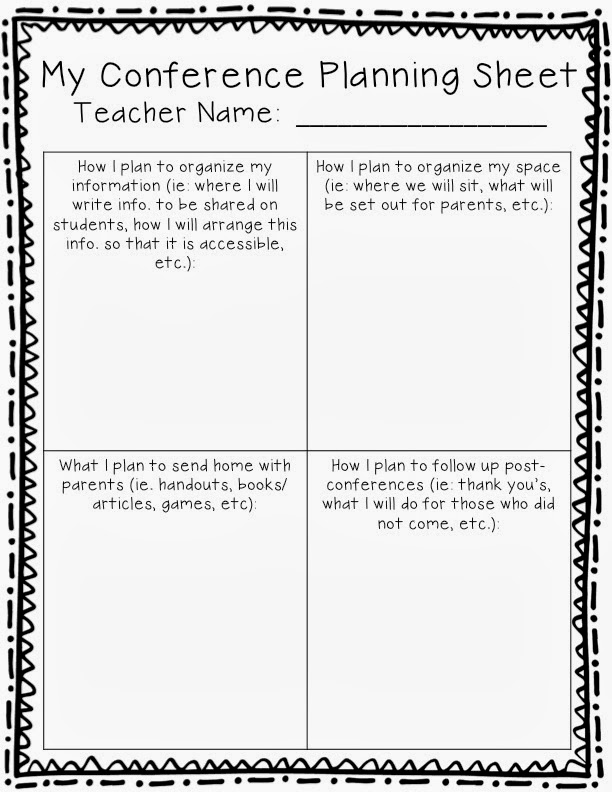 The Second Grade Superkids: Parent-Teacher Conference Resources