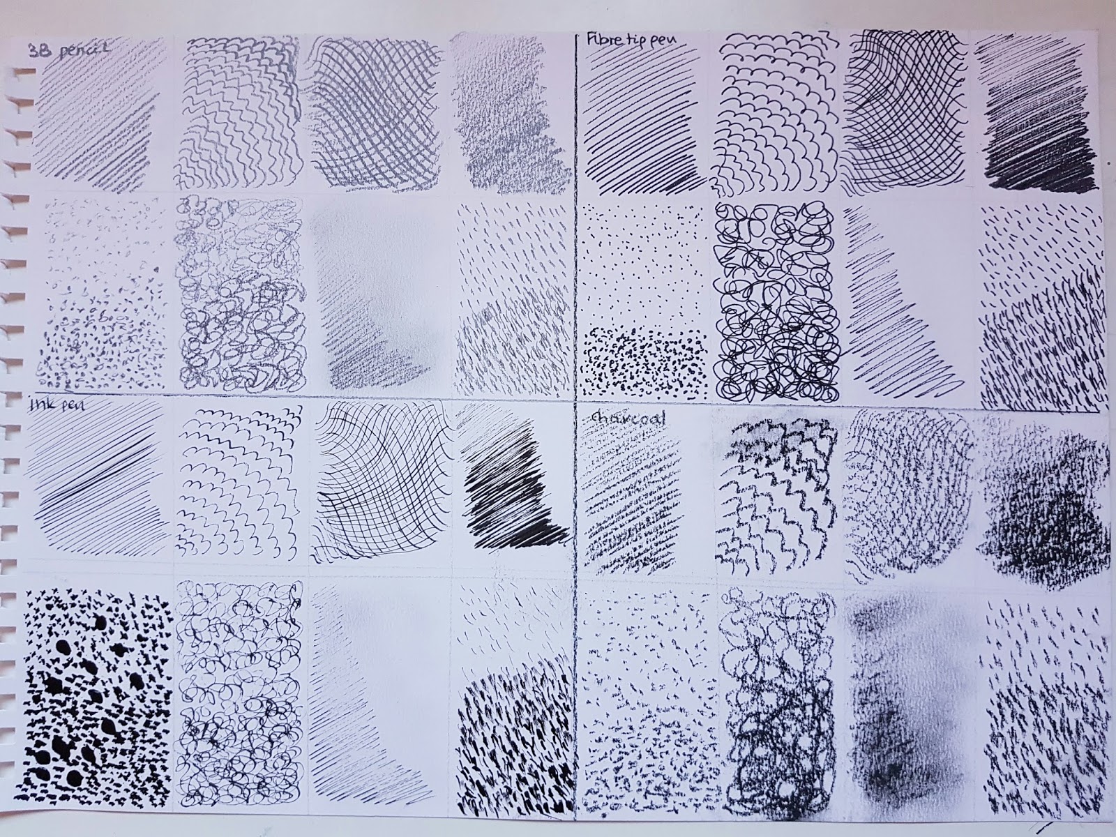 OCA - Drawing 1 - Drawing Skills: Project 1- Experimenting with texture