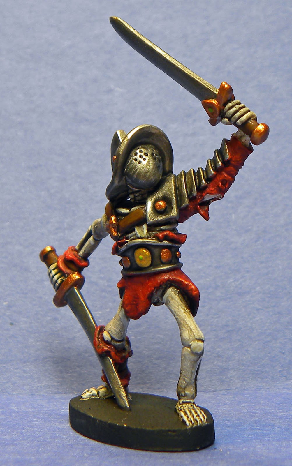 Gnome Wars: 28mm Skeleton Gladiator....
