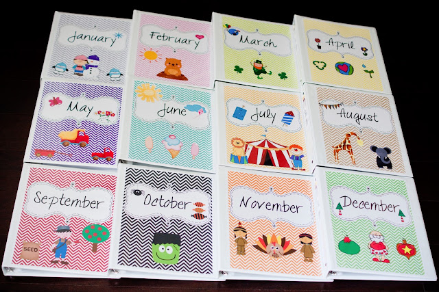 The Sweatman Family: Monthly Themed Binder Covers