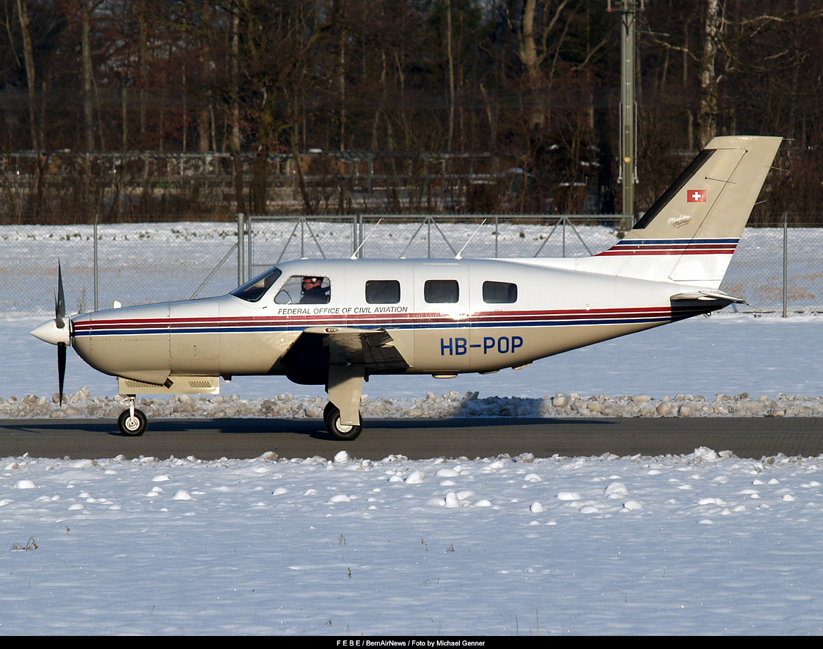 FEBE *** BernAirNews.ch ©: HB-POP, Piper PA-46-350P Malibu Mirage, DEC12