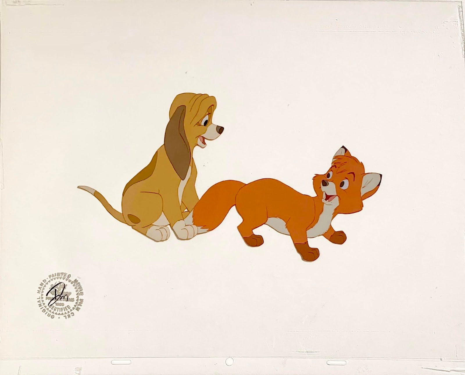 Animation Collection: Original Production Animation Cel of Copper and ...