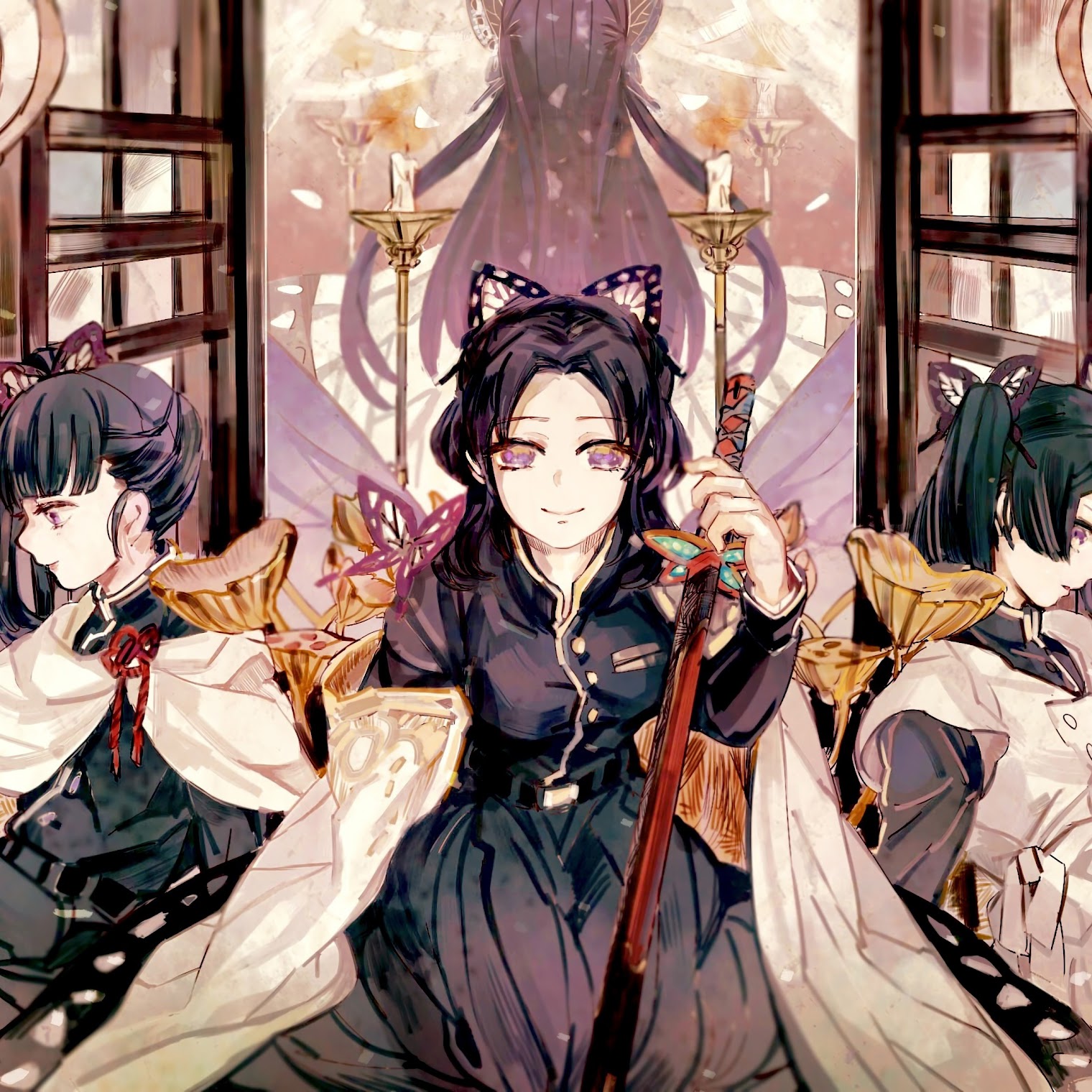 Kimetsu no Yaiba, Shinobu, Kanae, Kanao, 4K, #23 Wallpaper