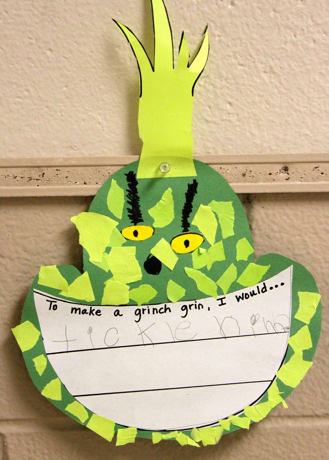 Kindergarten Hopefuls: How to Make a Grinch Grin