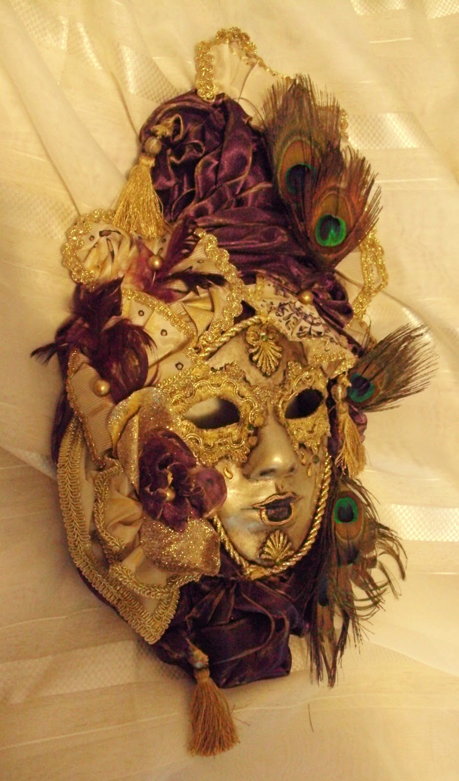 Masti Venetiene: MASCA VENETIANA "TRAMONTO VIOLA"