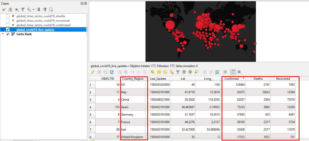 BLOG CARLOS CARBAJAL : Registro del COVID-19 con HCMGIS y QGIS