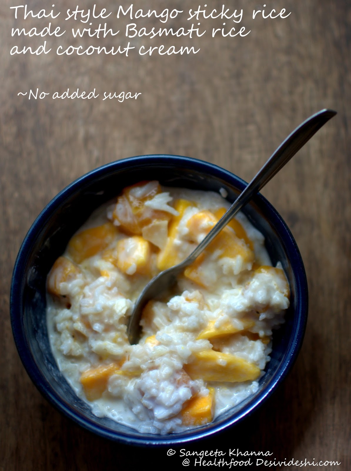 mangoes with coconut sticky rice | Thai dessert Khao Niaow Ma Muang