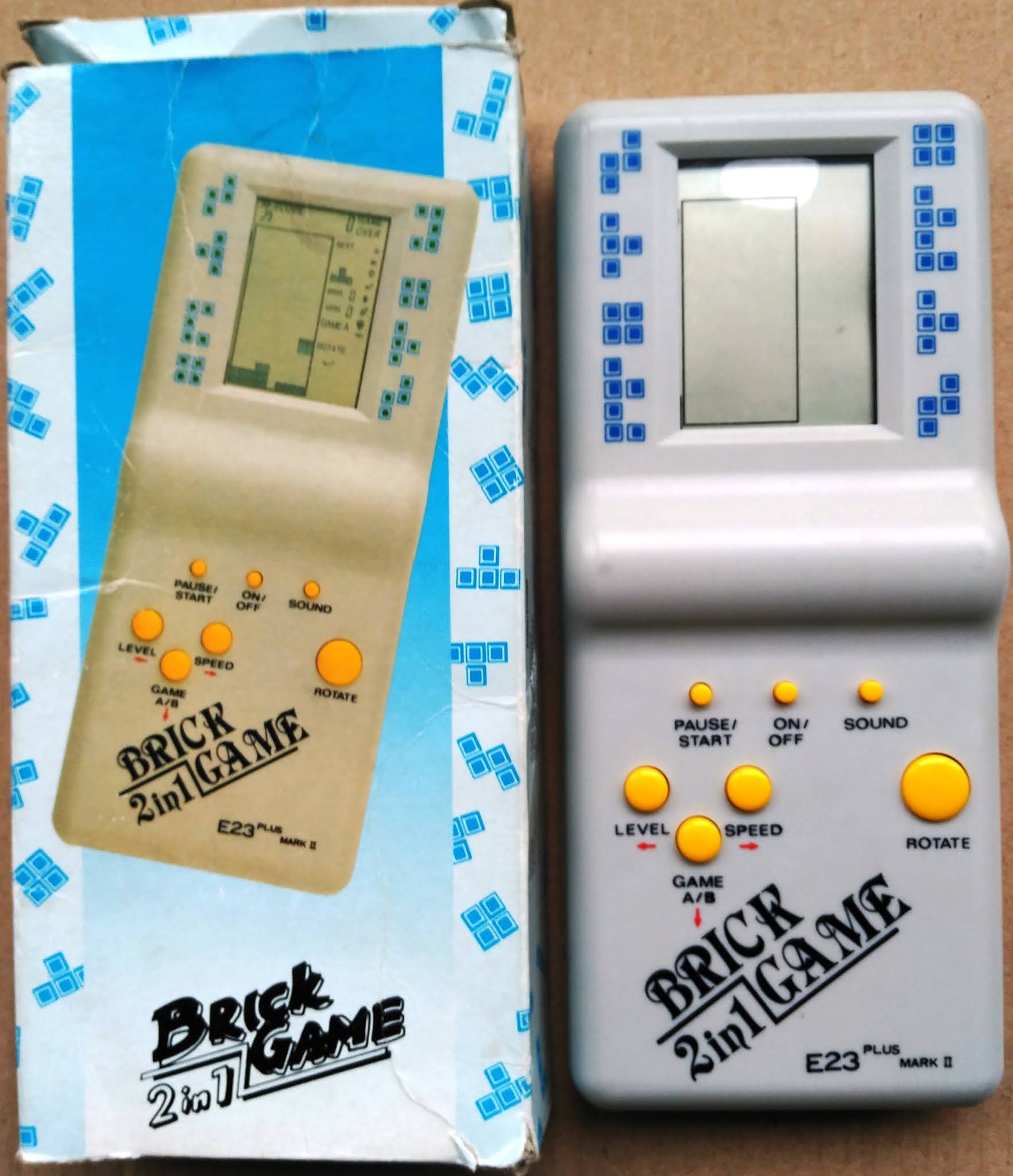 Retro Ordenadores Orty: Consola LCD Brick Game 2 in 1 (E23 Plus Mark II)