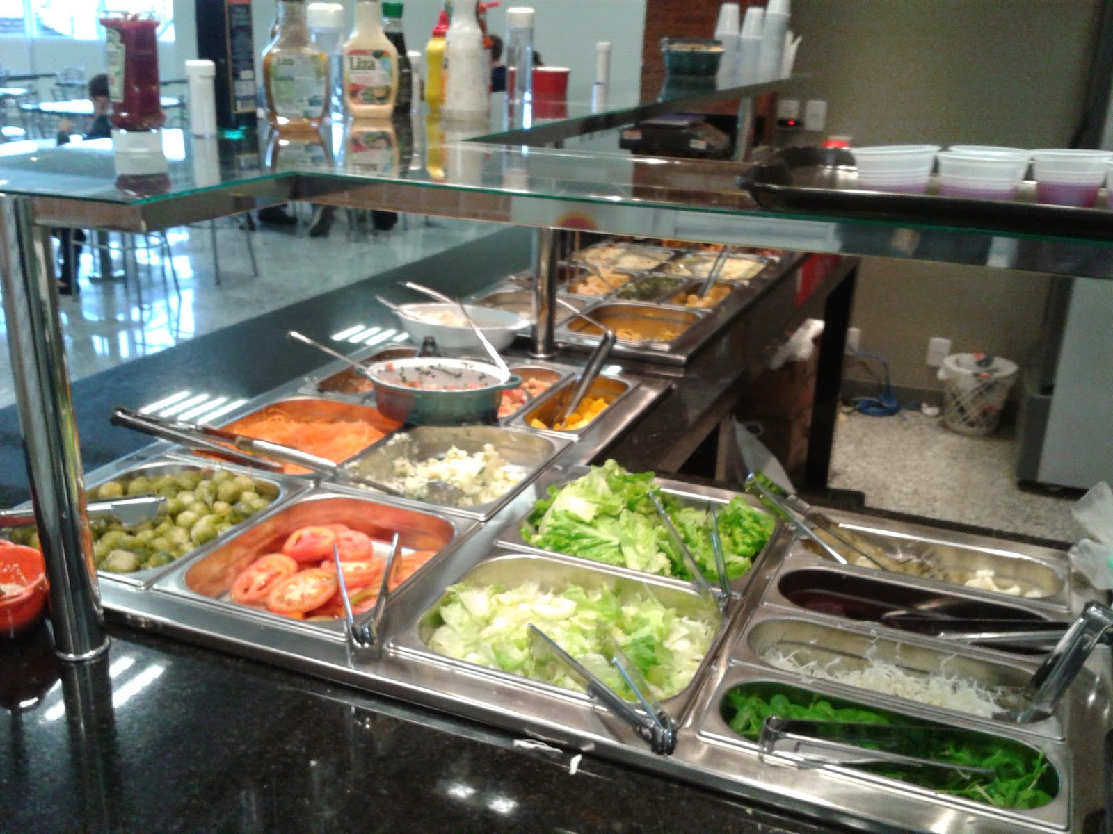 Buffet Quente e Frio com Protetor Salivar Reto